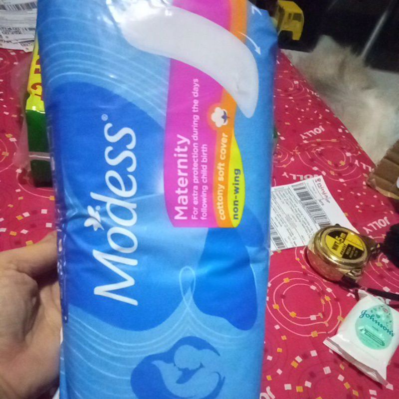 Modess maternity napkin 7 pcs new packaging | Shopee Philippines