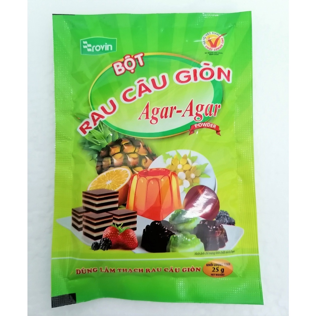 [25g - CRISPY] CRISPY JELLY Powder [VN] ROVIN Agar - Agar Powder (halal ...
