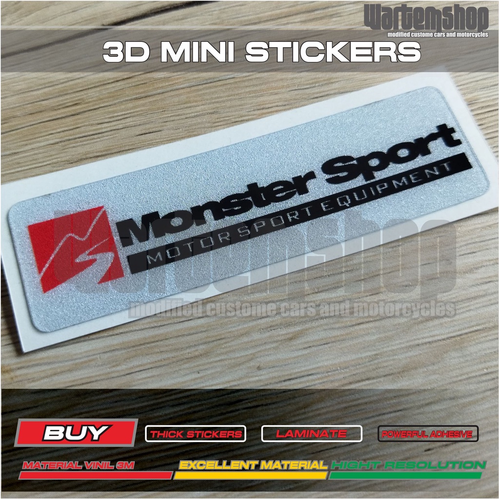 Suzuki MONSTER SPORT 3D MINI STICKER | Shopee Philippines