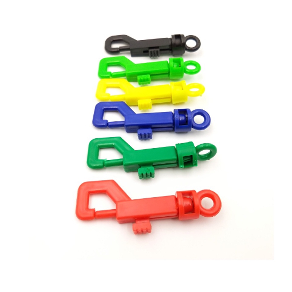 5 PCS Bird Cage Spring Buckle Plastic P-type Safety Key Lock Pigeon ...