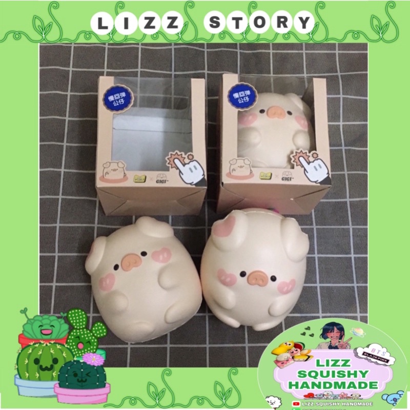 Genuine Squishy Cute GiGi Pig (with box as pictured) | Shopee Philippines