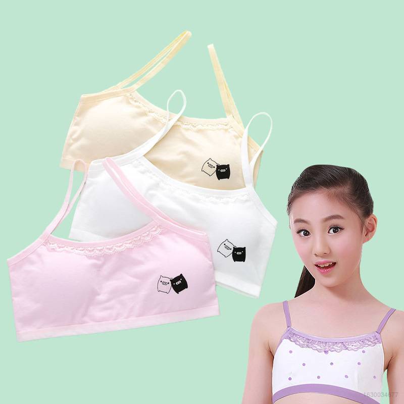 11-12-13-14-16 years old Kids Bra For Girl teens bralette tops vest ...