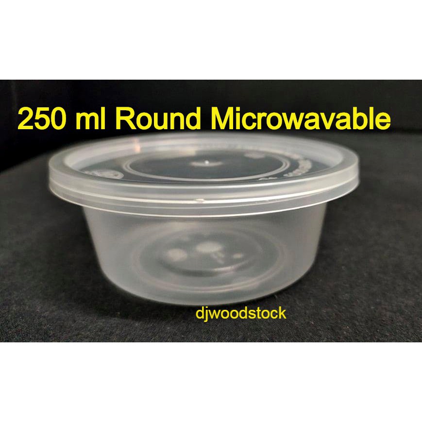 250 ml Round Transparent Microwavable, 5pcs per pack | Shopee Philippines