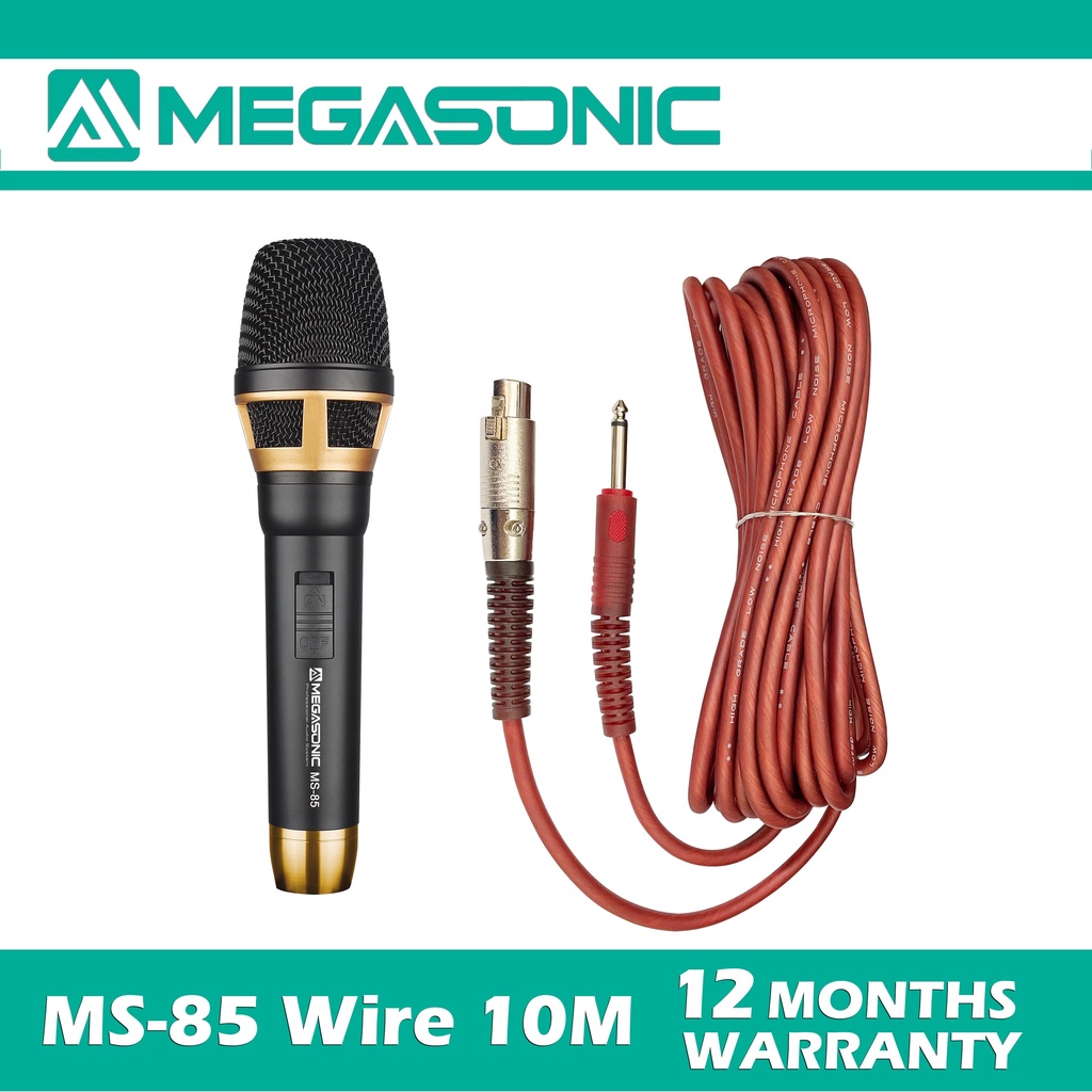 MEGASONIC Original SuperCardioid Microphone Wier 10 Meters MS-85 ...