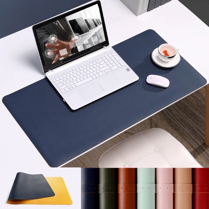 Desk Mousepad Laptop Desk Mat Leather Mouse Pad Waterproof Pad Large ...
