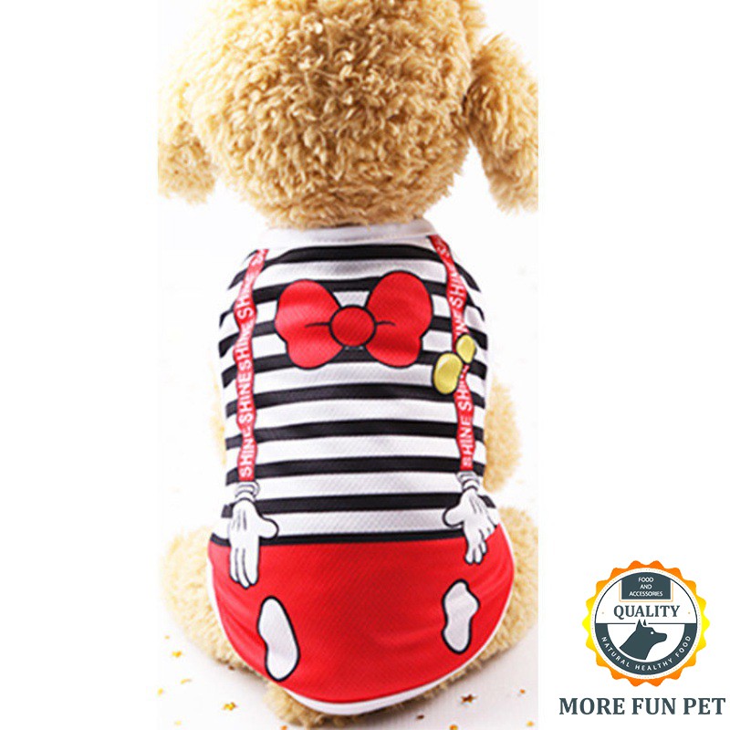 Dog Clothes Cartoon Dog Clothes Fashion Vest Pet Supplies | Shopee ...