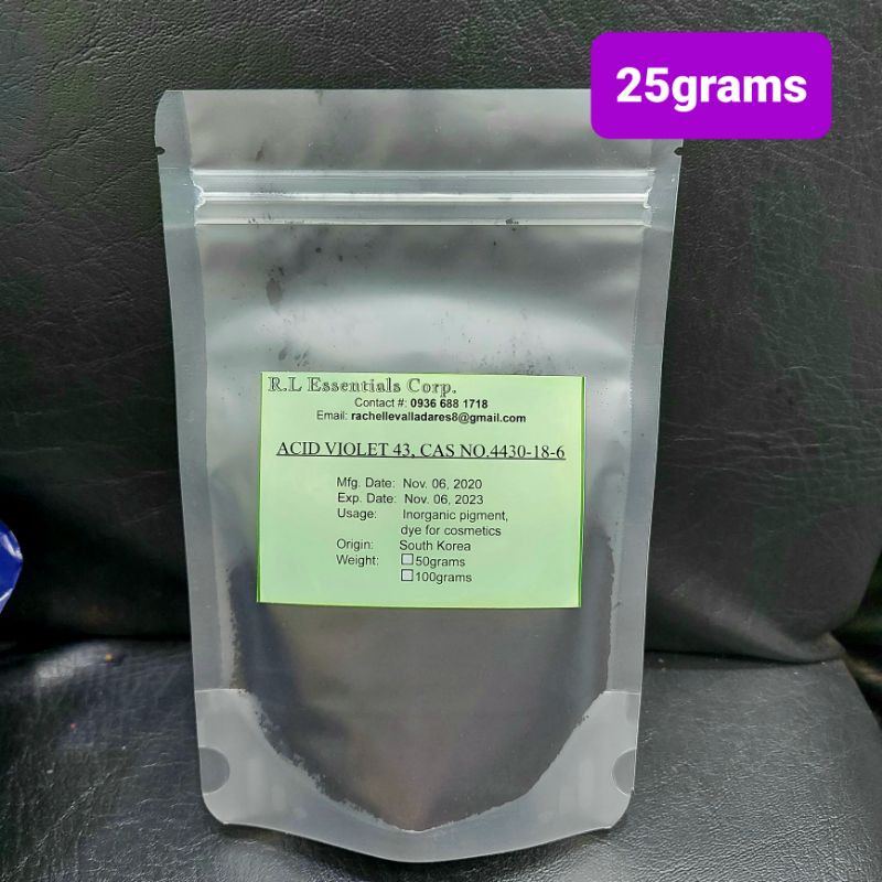 EXT. D&C VIOLET NO.2 CI 60730,VIOLET 43,CAS NO.4430-18-6 WATER SOLUBLE ...