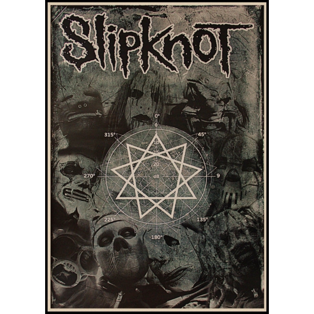 Slipknot Heavy Metal poster ROCK BAND kraft paper Posters bar poster ...