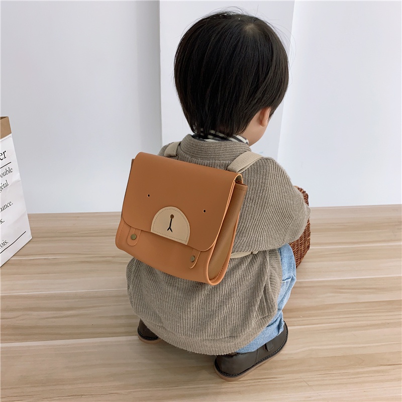 Children's Retro Bear Backpack Fashionable Cute Mini | Shopee Philippines