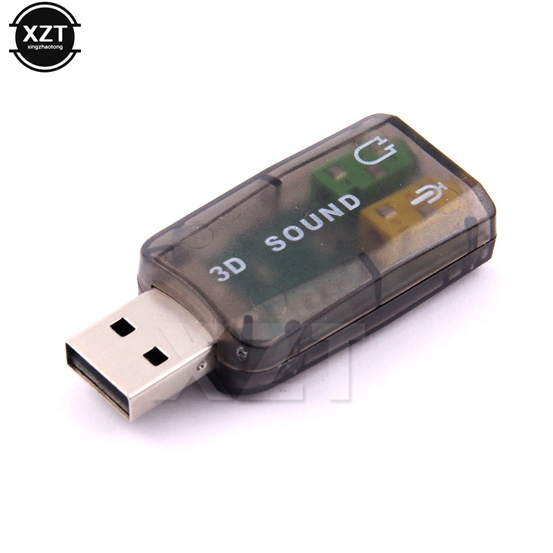 USB to 3D Audio USB External Sound Card Adapter 5.1 Channel Sound ...