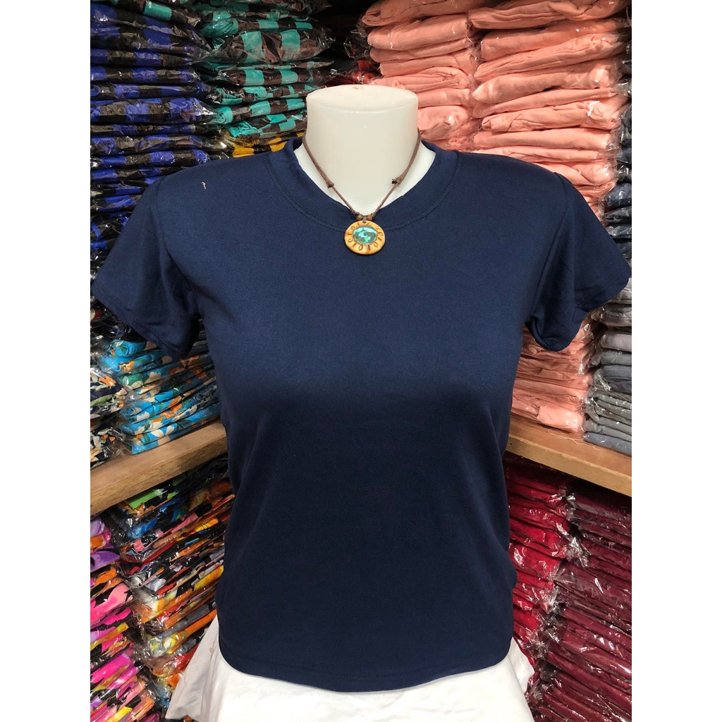 Women’s Basic Plain Round Neck T-shirt(Direct Supplier) | Shopee Philippines