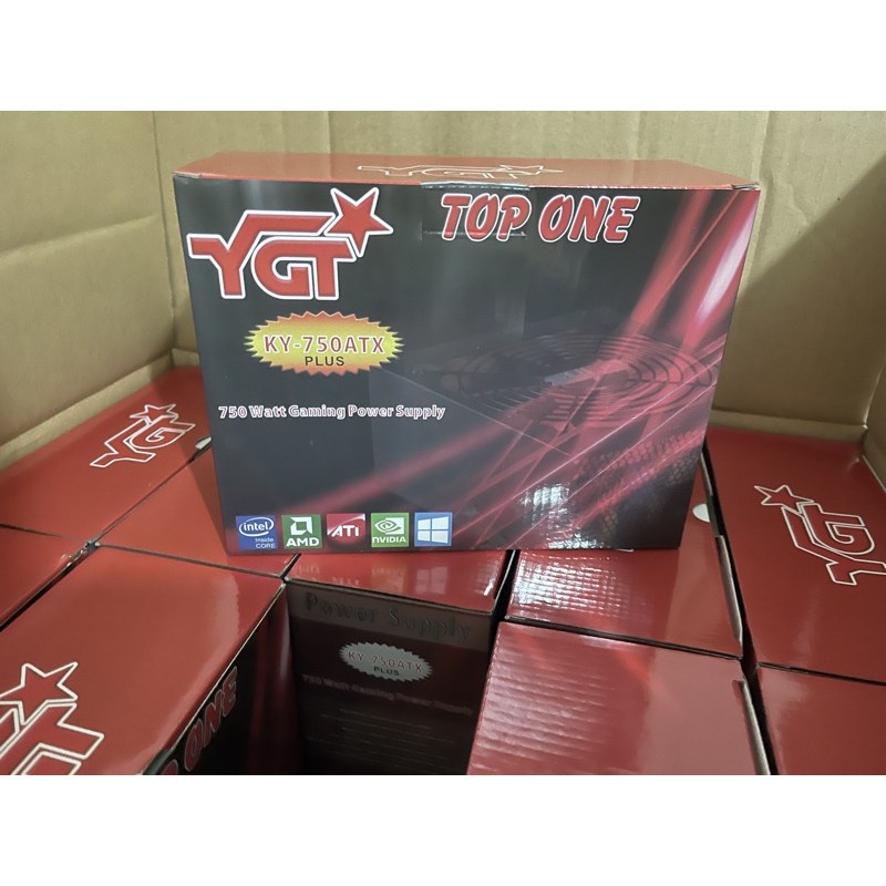 ┇Ygt Top One 750Watts Atx 4Pin Big Fan Long Wire Power Supply | Shopee ...