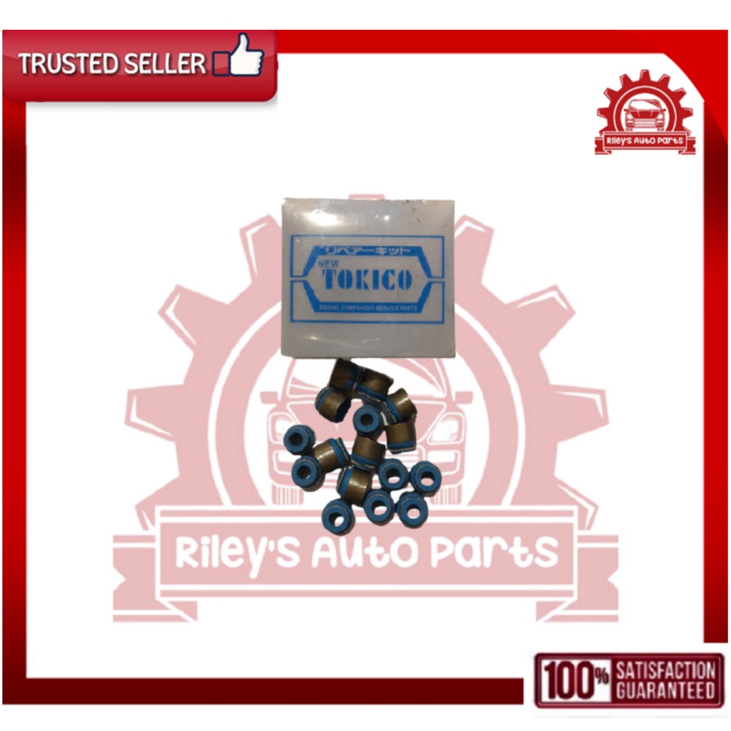NEW TOKICO VALVE SEAL SET FOR TOYOTA COROLLA 4AF/4AFE ENGINE (16pcs ...