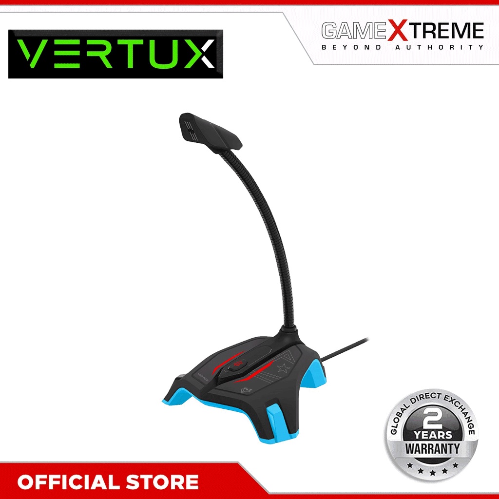 Vertux Streamer 2 Omni - Directional Gaming Microphone (Blue) | Shopee ...