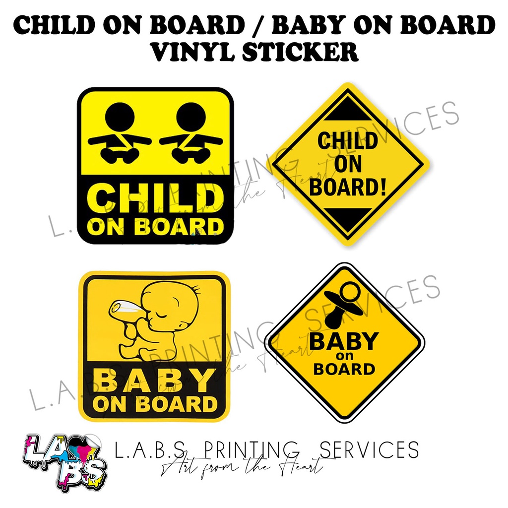 Child On Board Baby on Board Sticker | Shopee Philippines