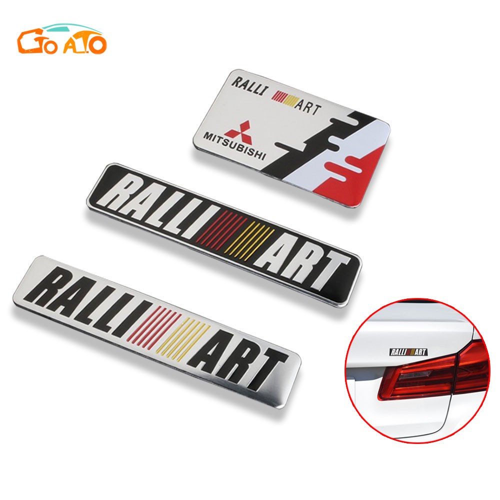 GTIOATO RALLIART Metal Emblem Stickers For Mitsubishi Xpander Mirage ...