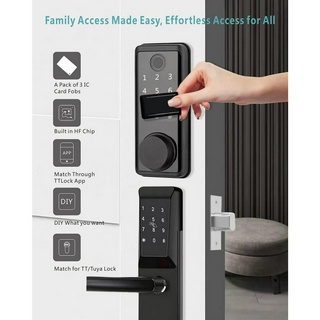 3pcs per pack 13.56Mhz IC card door lock, smart TTL lock key, RFID card ...