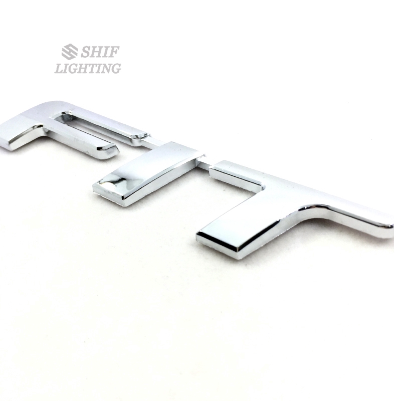 1 x ABS Chrome FIT Letter Logo Car Auto Rear Trunk Emblem Sticker Badge ...