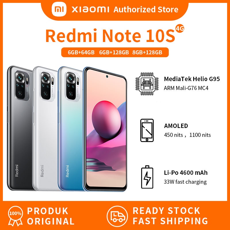 Xiaomi Redmi Note 10s[6GB+64GB][6GB+128GB][8GB+128GB] global version Original Xiaomi | Shopee ...