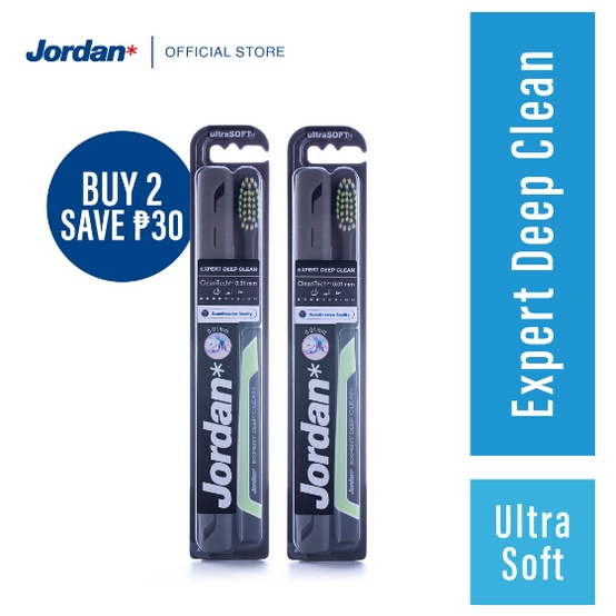 Jordan Adult Expert Deep Clean Toothbrush - Assorted 2PCS | Shopee ...