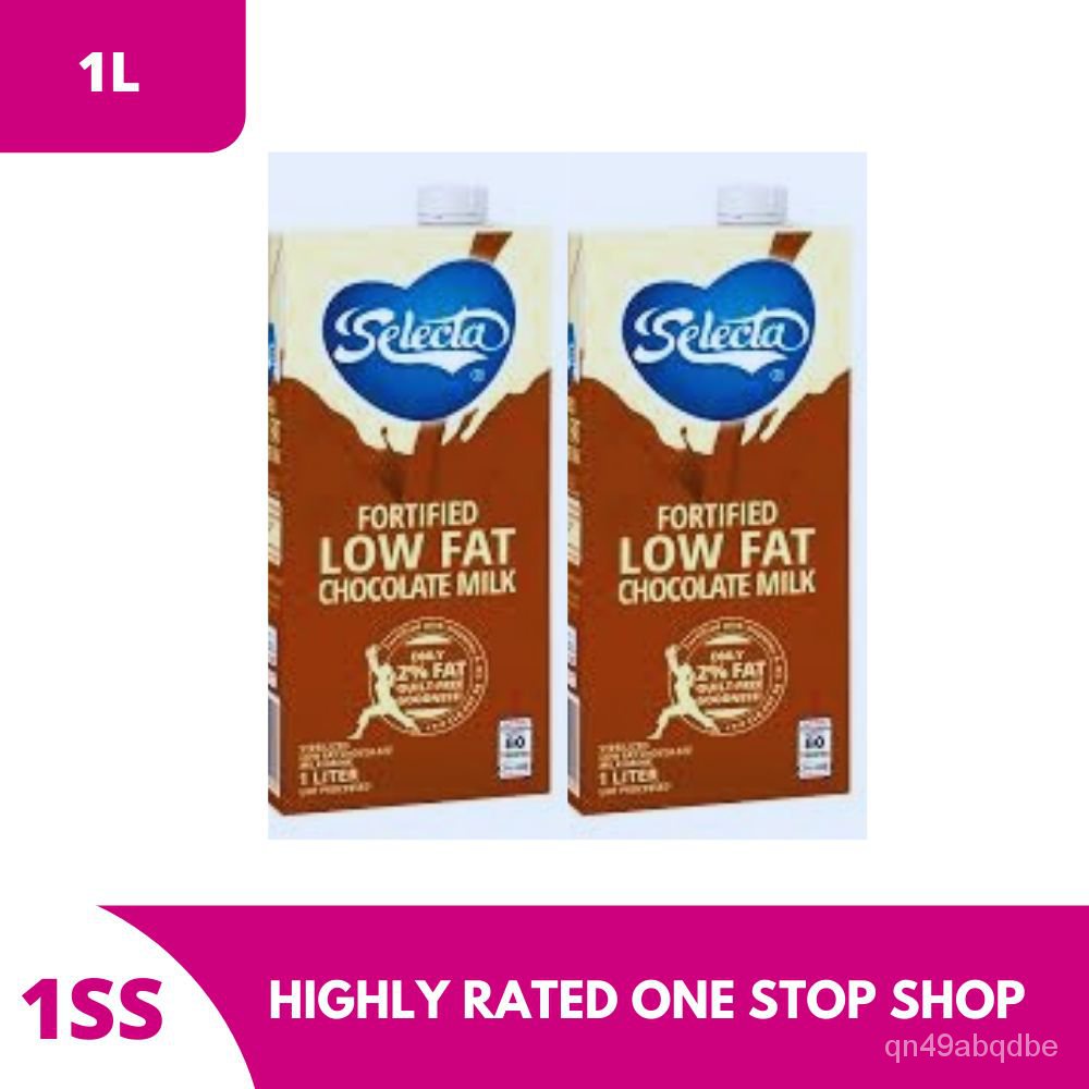 Selecta Fortified Low Fat Chocolate Milk 1L Set of 2 | Shopee Philippines