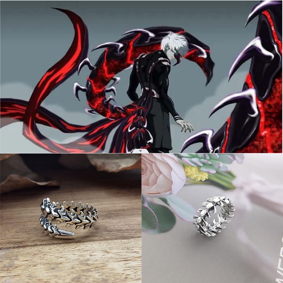 Anime Tokyo Ghoul Ring Kaneki Ken Cosplay Adjustable Opening Unisex ...