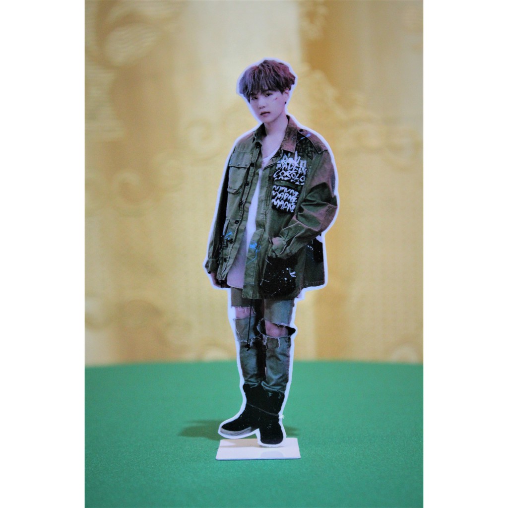 KPOP 5 inches | cake topper Bts Standee ♥ Love Yourself Suga | Shopee ...