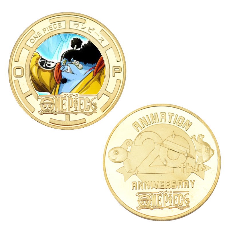 Jason Anime ONE PIECE Commemorative Coins Luffy Zoro Sanji Chopper ...