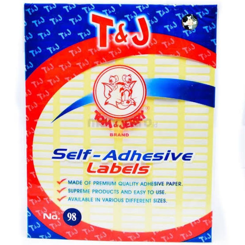 T&j Label number 98 / Tom Jerry Label No. 98 | Shopee Philippines