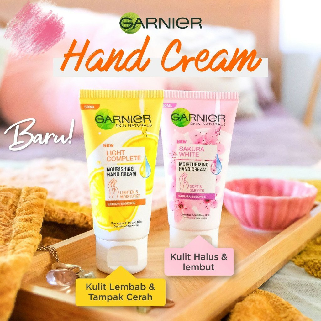 Garnier Hand Cream 50ml - Sakura White | Light Complete | Shopee ...