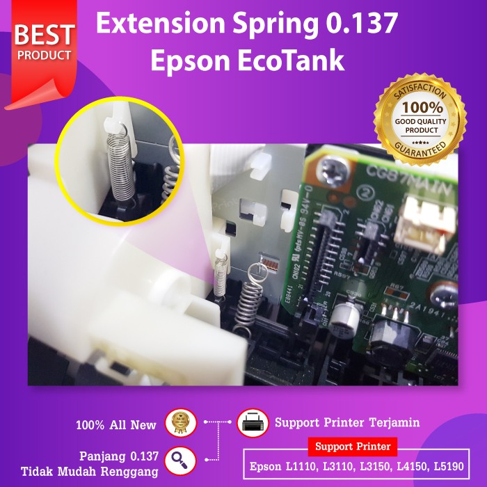 Per Extension Spring 0.137 Epson L1110 L3110 L3150 L4150 L4160 L5190 ...