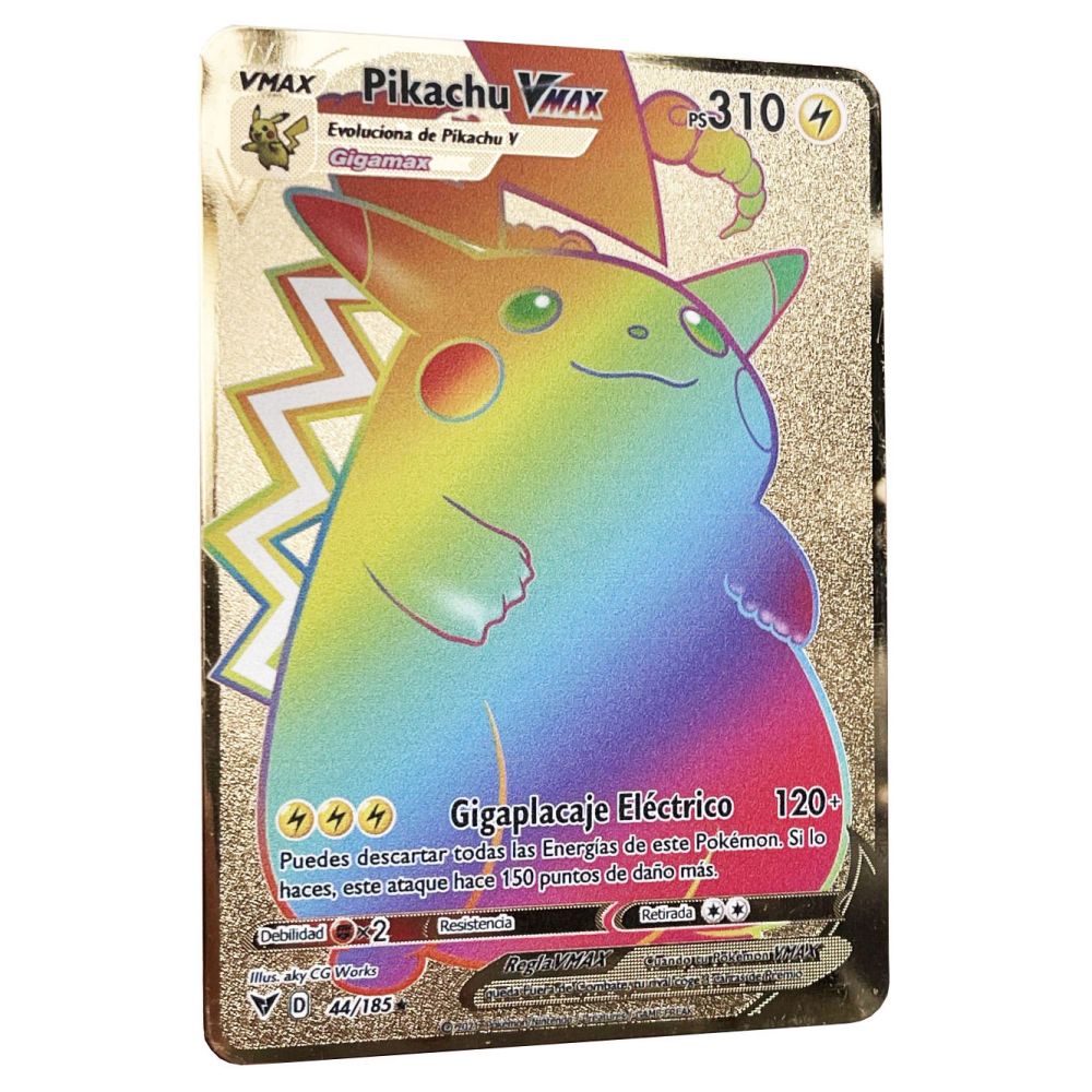 PS550 bright rainbow Charizard Vmax Pokemon cards in Spanish iron Metal ...