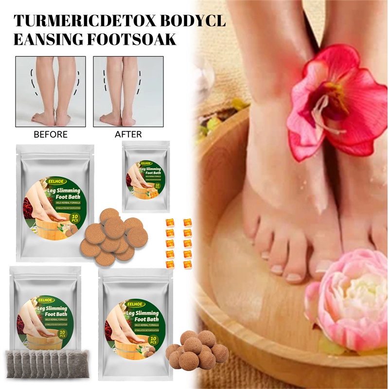 20pcs Lymphatic Drainage Ginger Foot Soak Leg Slimming Foot Bath Weight ...