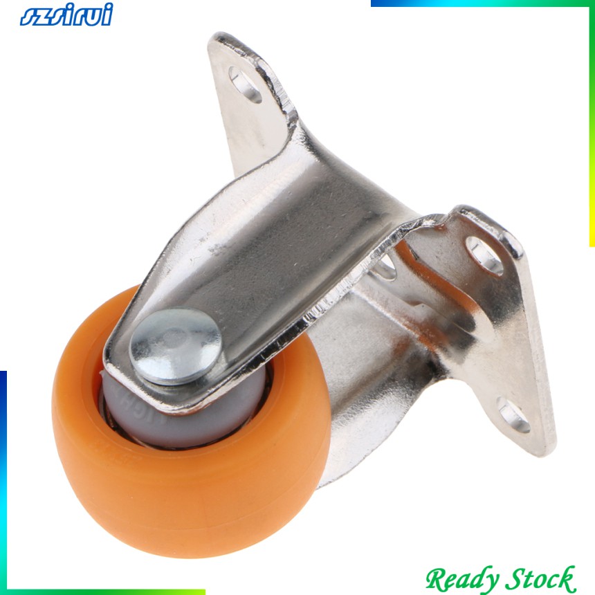 [ Fixed Caster Heavy Duty Nylon Wheel with Top Plate, Replacement Wheel ...