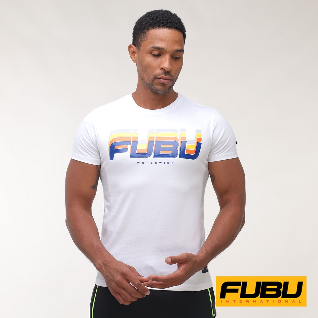 Fubu Round Neck Muscle Fit FBT01B-2934 (White) | Shopee Philippines