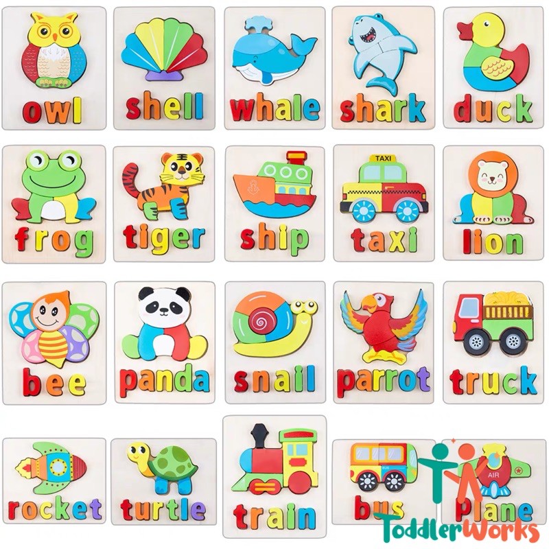 3D Word Puzzle - Wooden Toy | Shopee Philippines