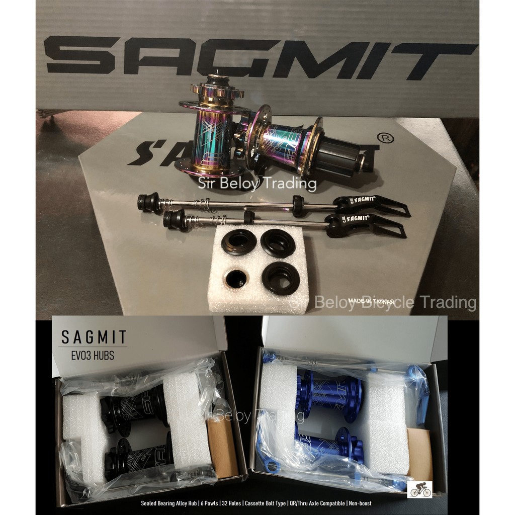 Sagmit EVO3 Hubs Sealed Bearing Hubs Cassette Type 32 Holes 6 Pawls MTB ...