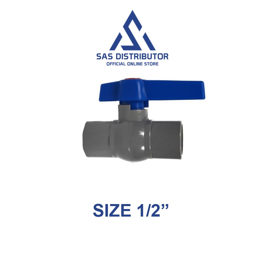 STOP KRAN 1/2" inch PVC FRAP / Ball Valve 1/2 inch PVC / STOP KRAN ...