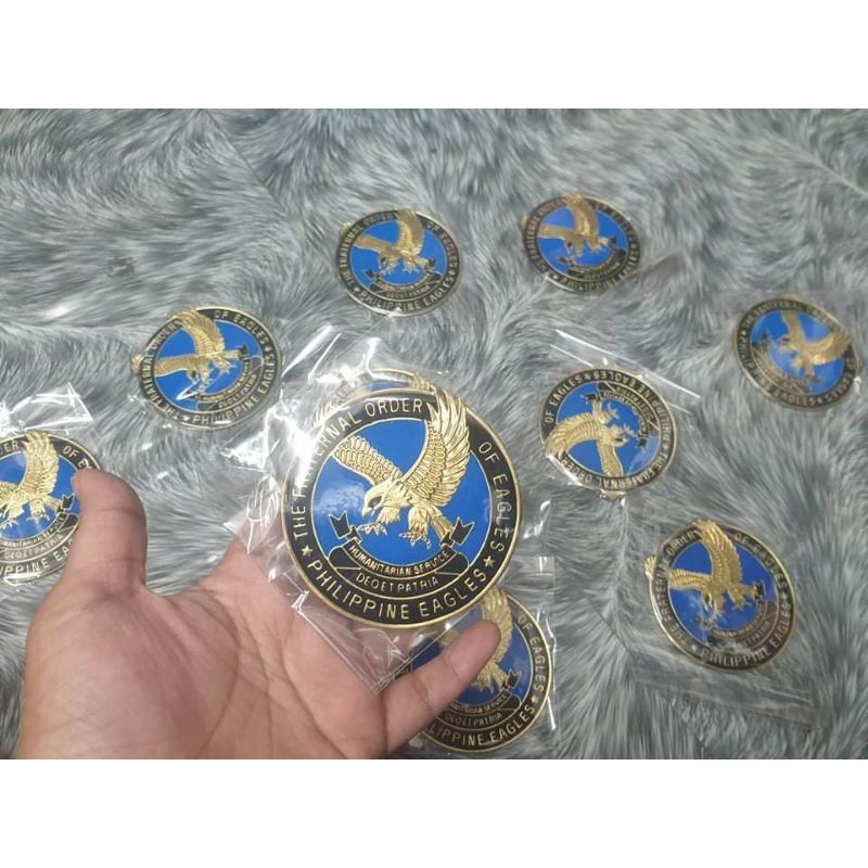 NON-FADING Eagles Emblem, Laminated Car Emblem, 3 Inches Metal Emblem ...