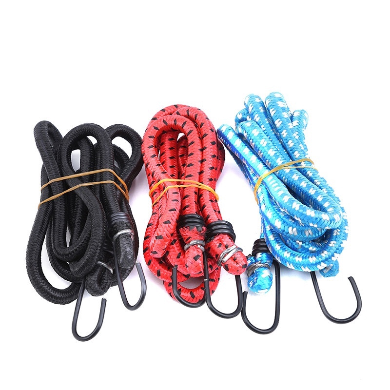 140cm Motorcycle/Bicycles Luggage Round Rope Rope With Hooks | Shopee ...