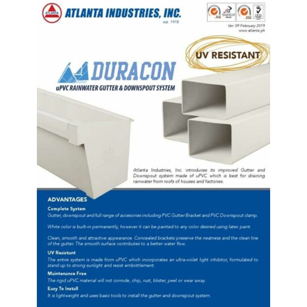 4 feet altanta duracon pipe for hydroponics | Shopee Philippines