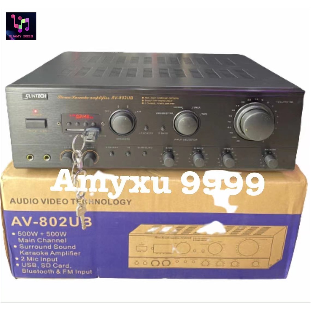 FT STAR or SUNTECH AV-802 AMPLIFIER w/ free mic | Shopee Philippines