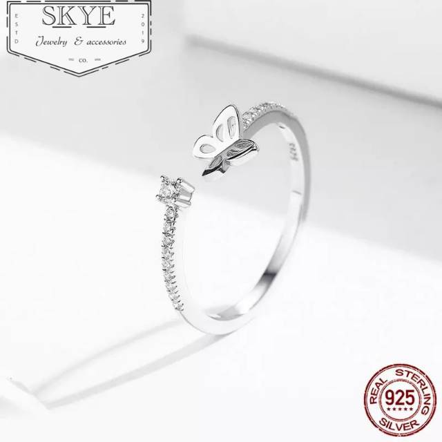 Skye RING SILVER 100% STERLING SILVER 925, FLYING BUTTERFLY (size can ...