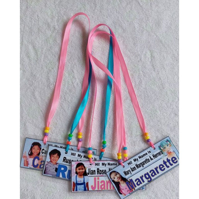 Personalized Nametag with laminate and back to back print | Shopee ...