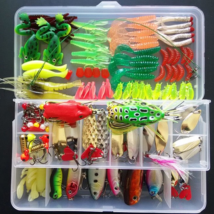 Fishing Bait Set Fishing Bait Kit 45PCS// 45PCS// 91PCS// 101PCS ...