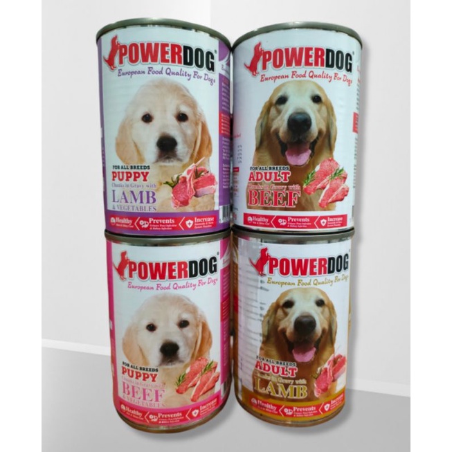 PowerDog Wet Food in Can for Puppy & Adult (405g) | Shopee Philippines