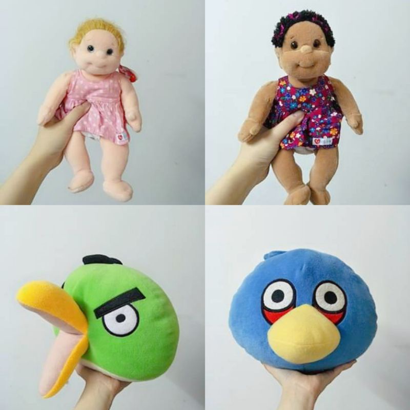 preloved stuff toys doll patung doll budak TY dolls angry birds mainan ...