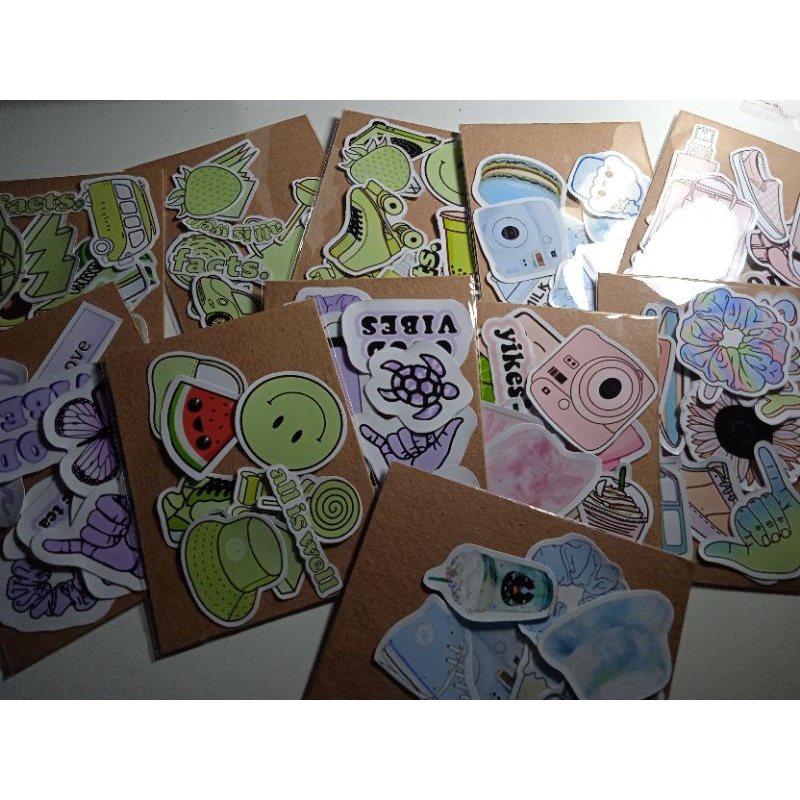 cute aesthetic stickers (9pcs) | Shopee Philippines