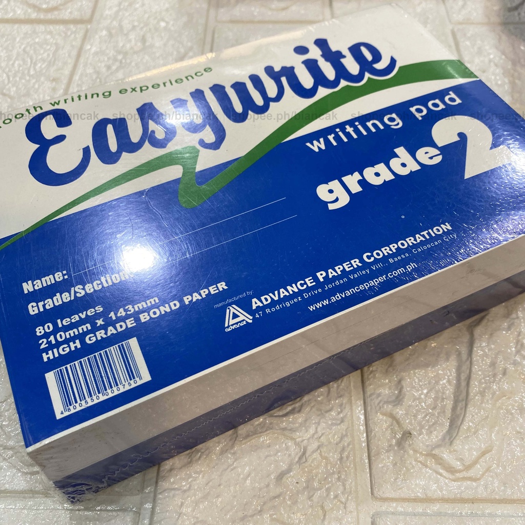 (ONE REAM = 10PADS) EASYWRITE GRADE 1 2 3 4 PAD (OFFICE SCHOOL SUPPLIES ...