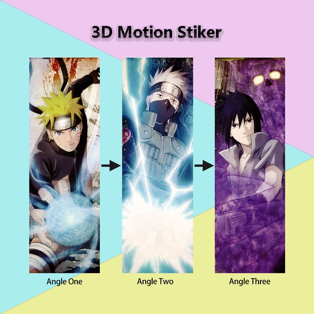 Hatake Kakashi Uzumaki Uchiha Sasuke NARUTO 3D Motion Car Stickers ...